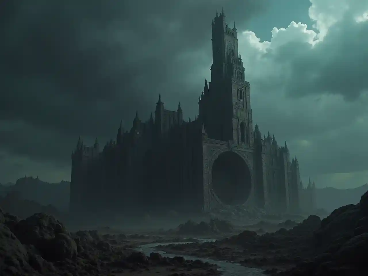 Mysterious Floating Spire of a Demonic Warehouse