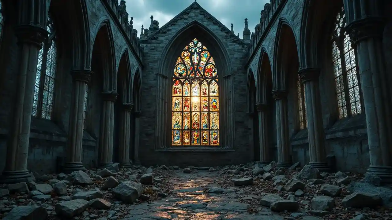 The Beauty of Stained Glass in Gothic Ruins