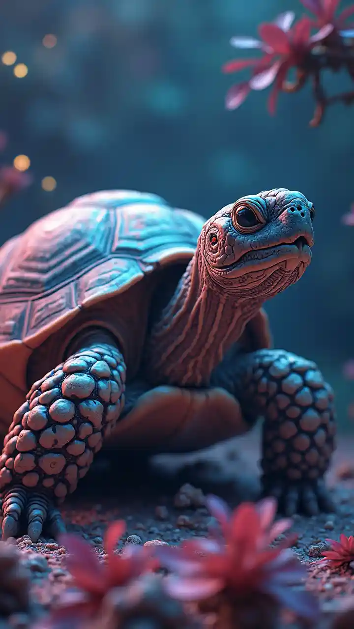 Exploring the Vaporwave Aesthetic of Tortoise Art