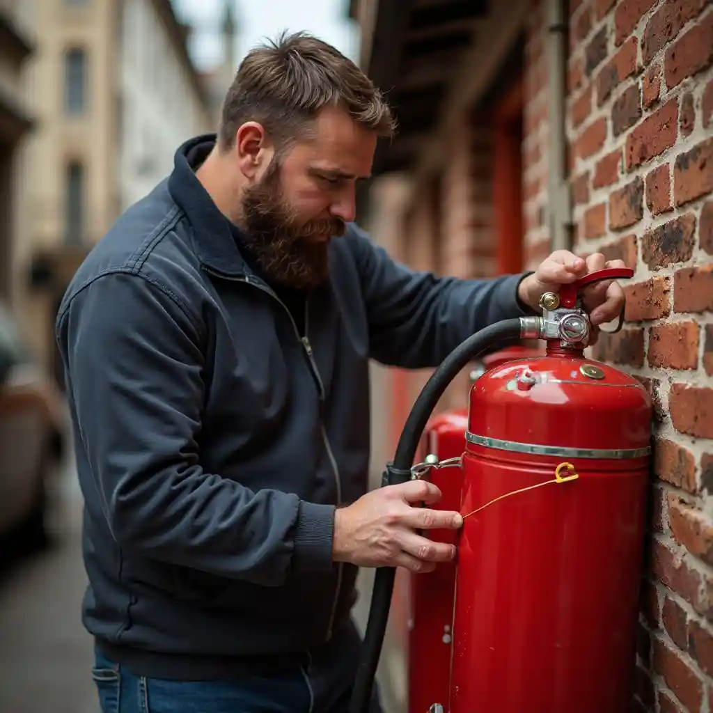 A Safety Precaution: Removing the Pin from Fire Extinguisher