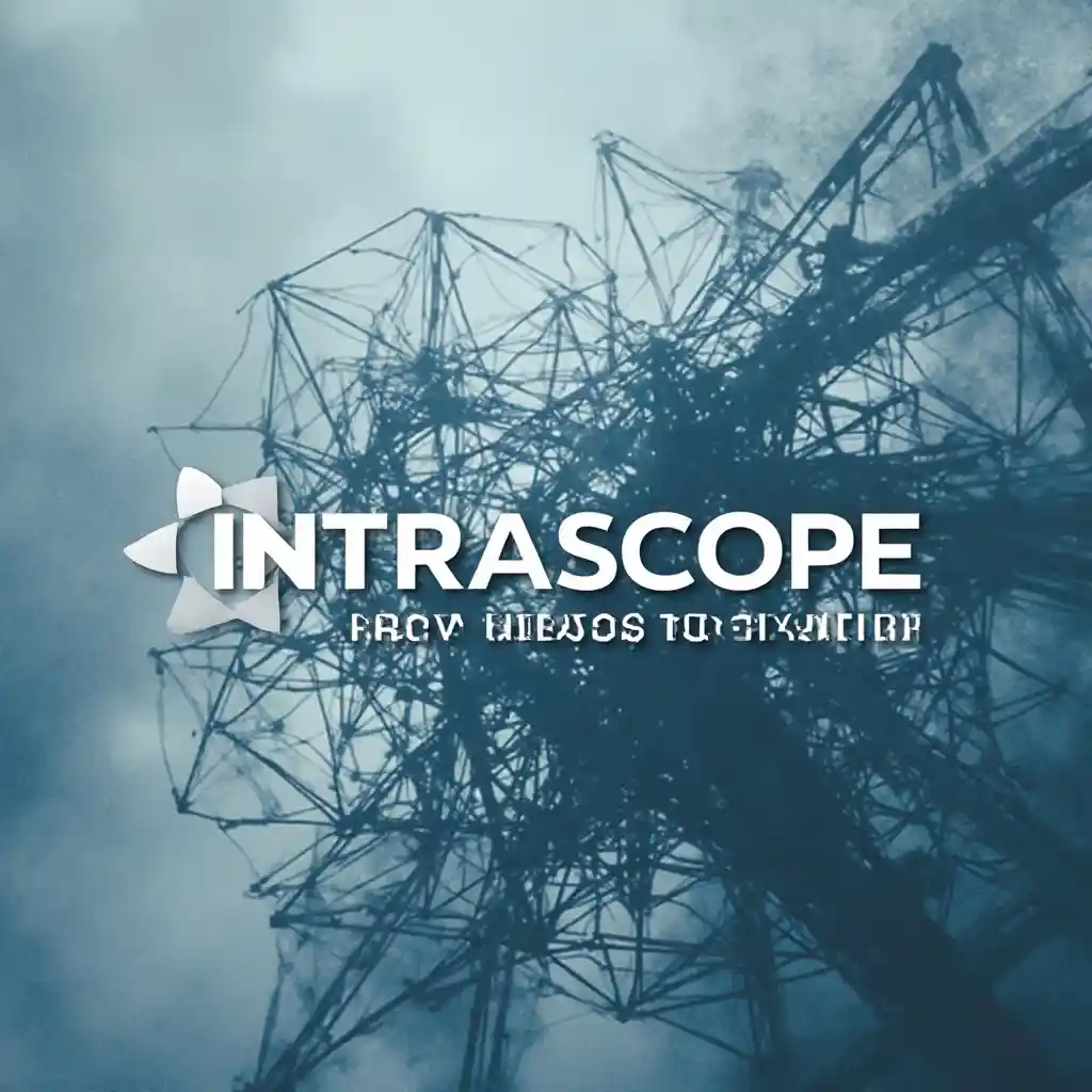 採用INTRASCOPE徽標和消息的企業邦納設計