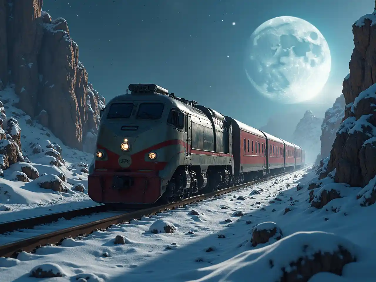 The Mysterious Journey of the Space Train with a Wolf