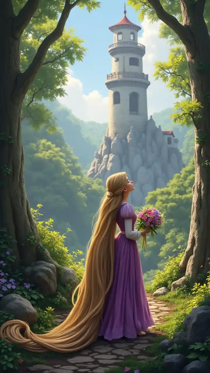 The Enchanted Rapunzel and Her Towering Dreams