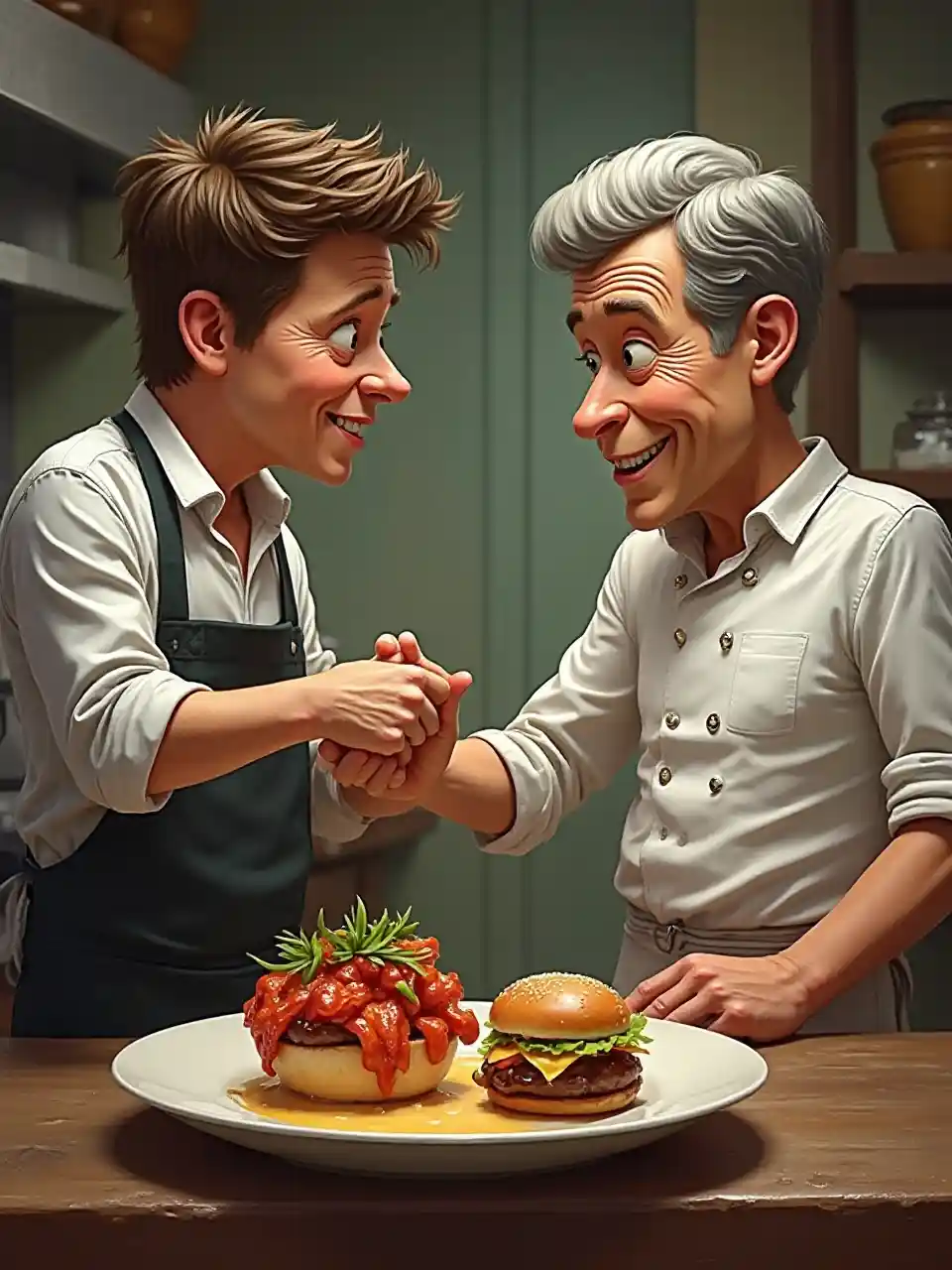 A Culinary Encounter Between Ratatouille and Gordon Ramsay