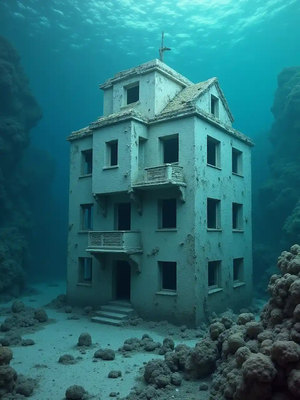 The Mysterious Decay of an Underwater White Hotel