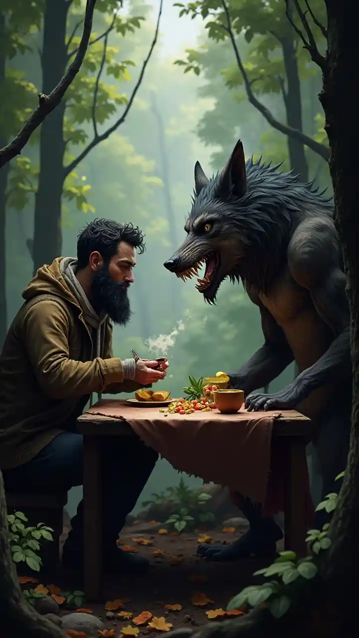 Feeding the Fearsome Werewolf in the Forest