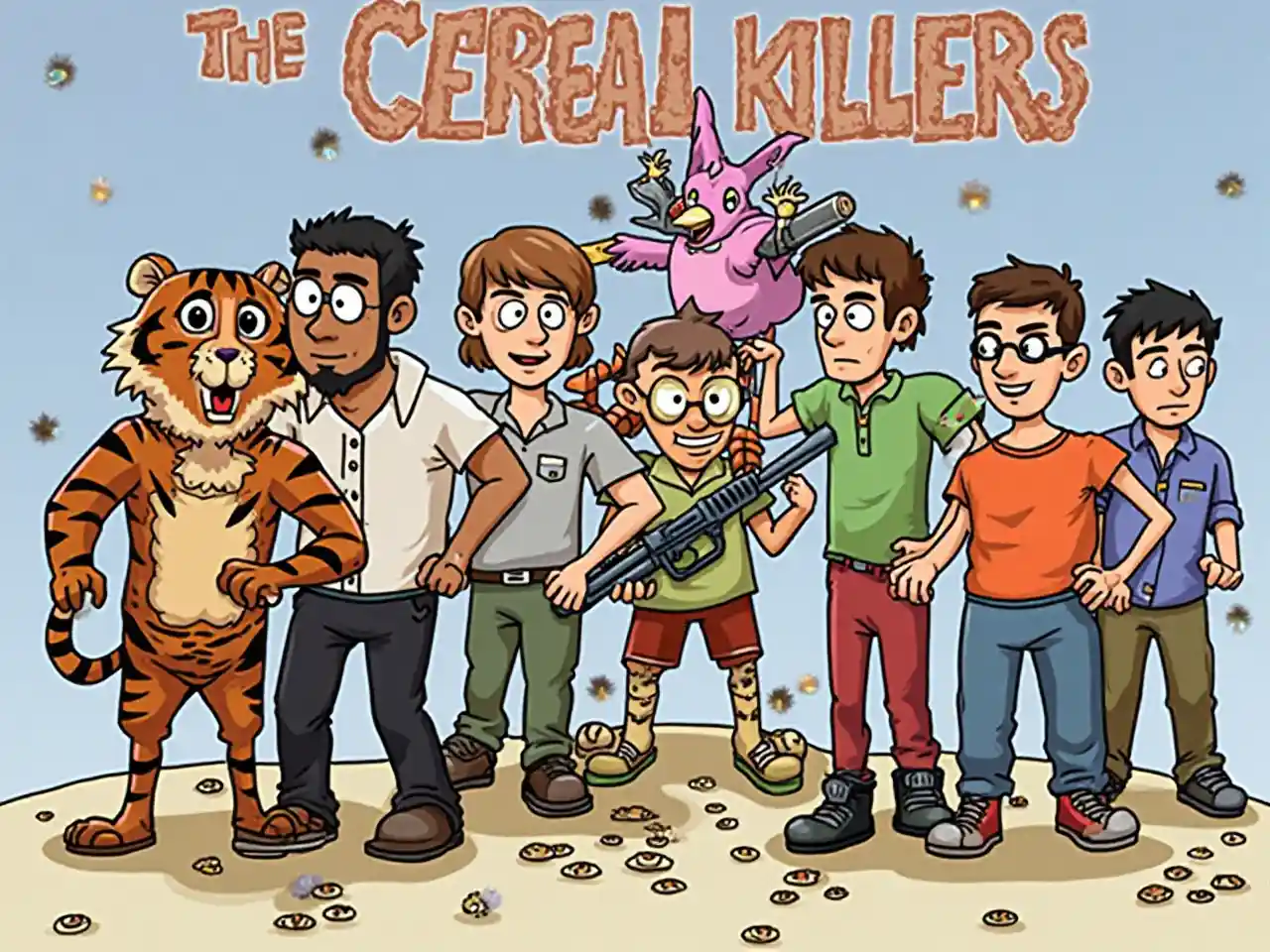 The Cartoon Adventures of The Cereal Killers Crew