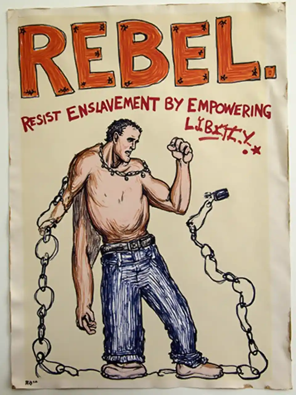 Revolutionary Poster Illustrates Fight Against Oppression and Injustice