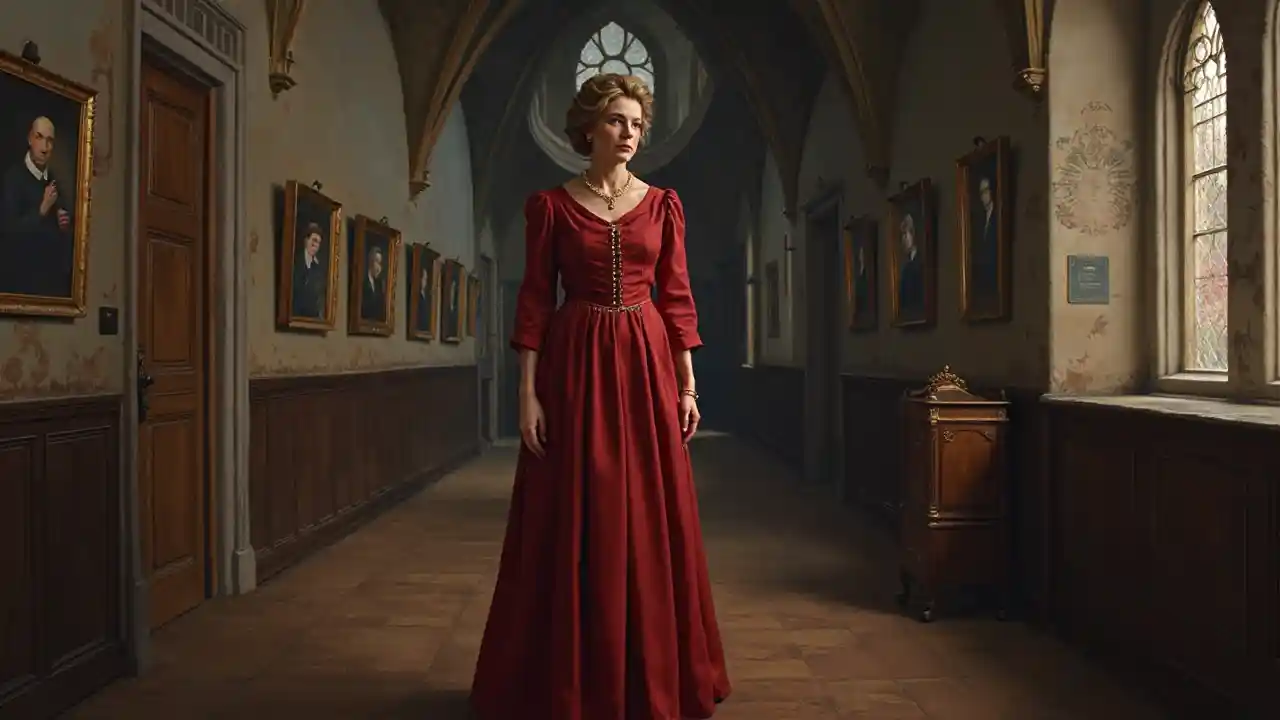 The Intricate Painting of Dolores Umbridge at Hogwarts