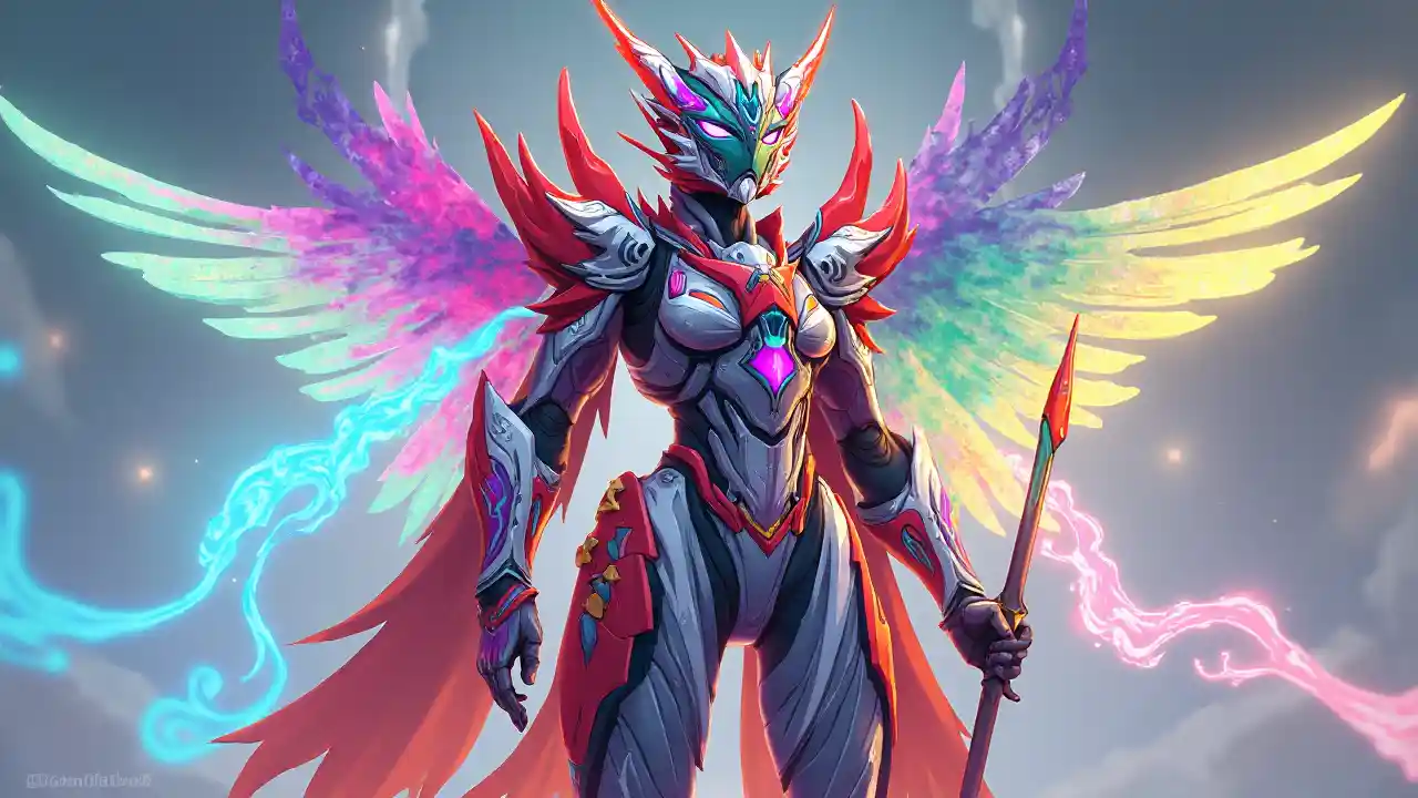 Stylized Valkyrie Art Inspired by Moebius' Warframe