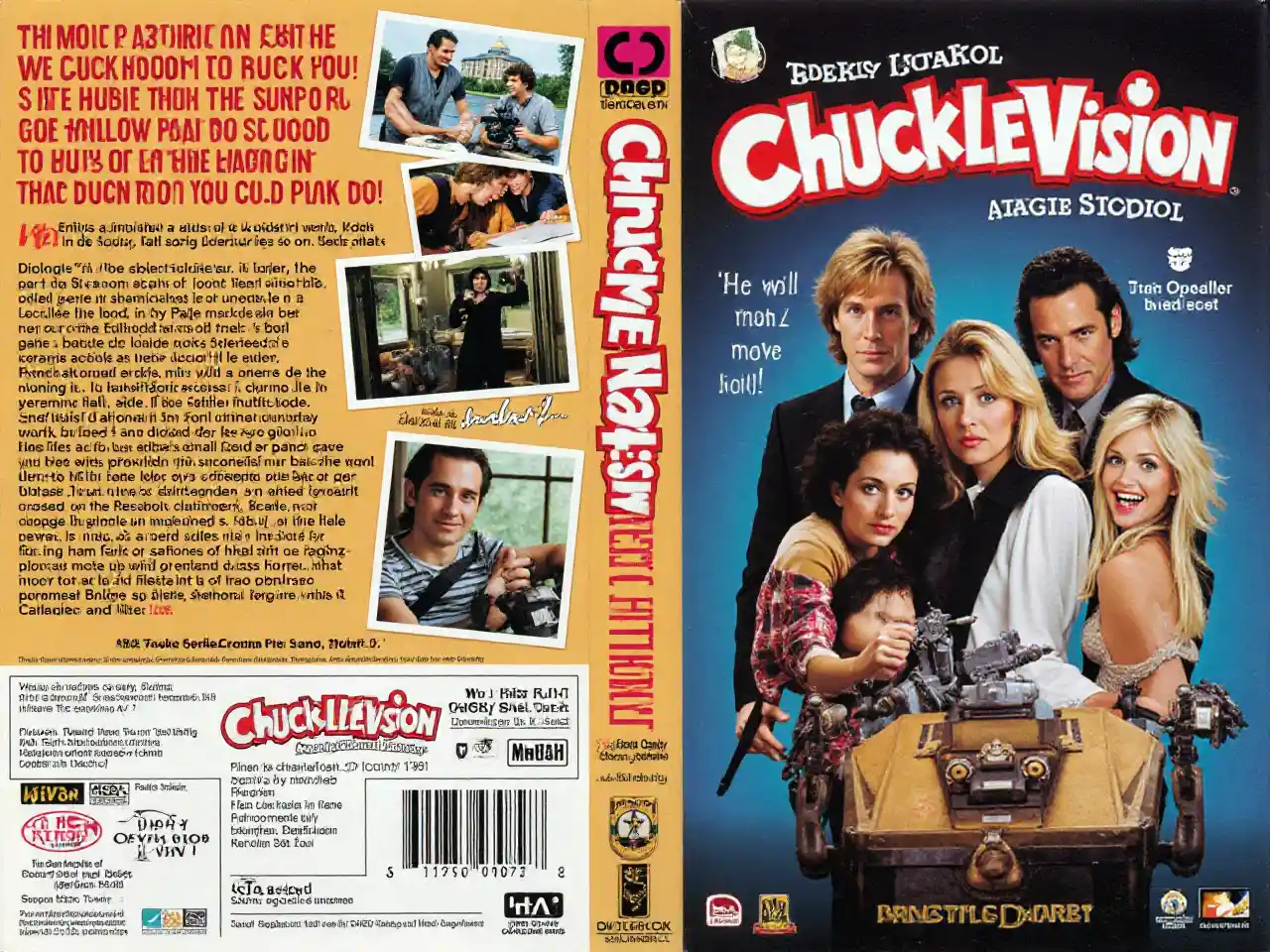 Nostalgic Chucklevision 1990s Action Movie VHS Cover