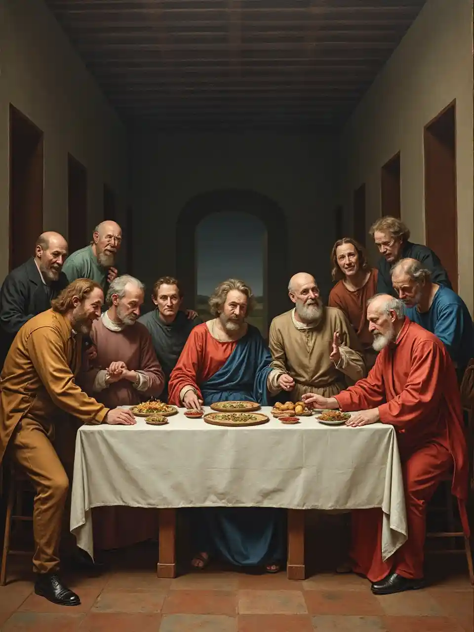 Political Figures in a Modern Retelling of the Last Supper