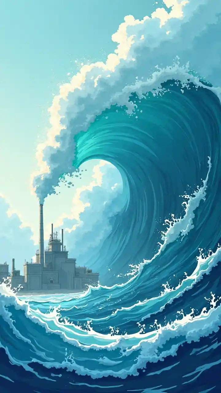 The Impact of Nature on Industrial Landscapes Illustrated