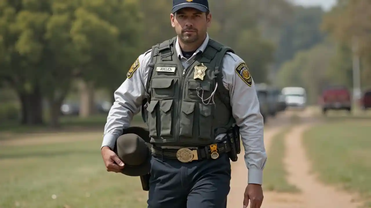 A Texas Law Enforcement Officer in Uniform with a Cowboy Hat