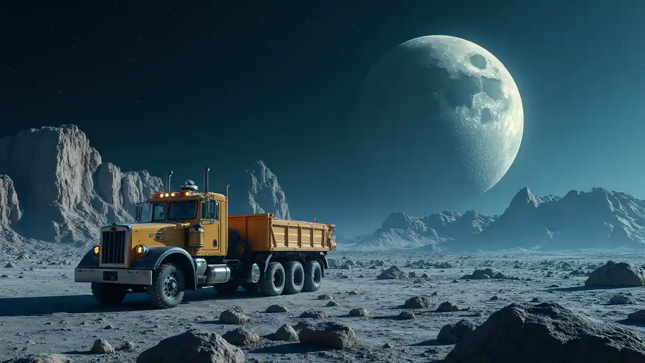 Exploring Logistical Operations with Cargo Trucks on the Moon