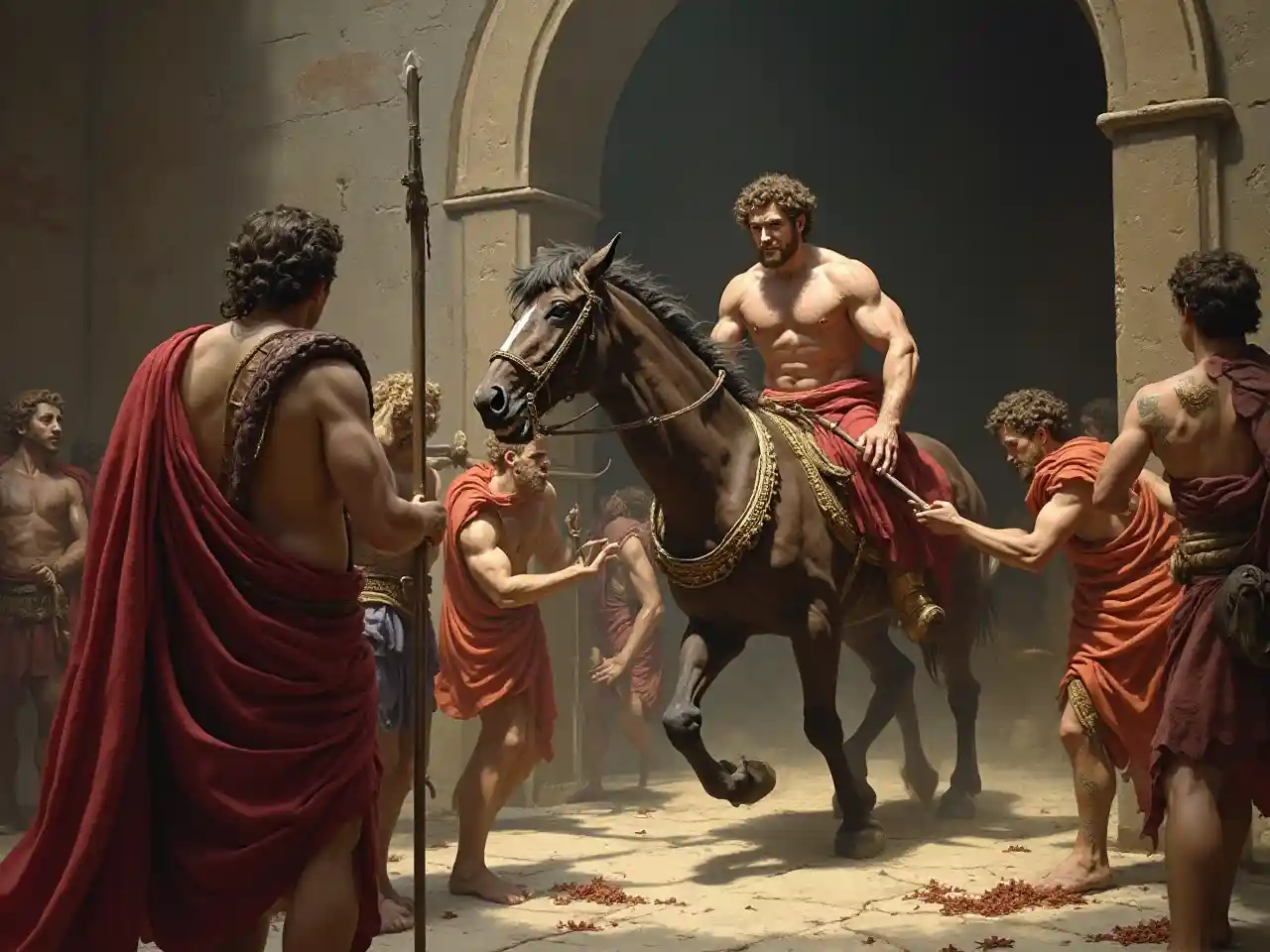 Hercules and the Capture of Diomedes' Man-Eating Mares