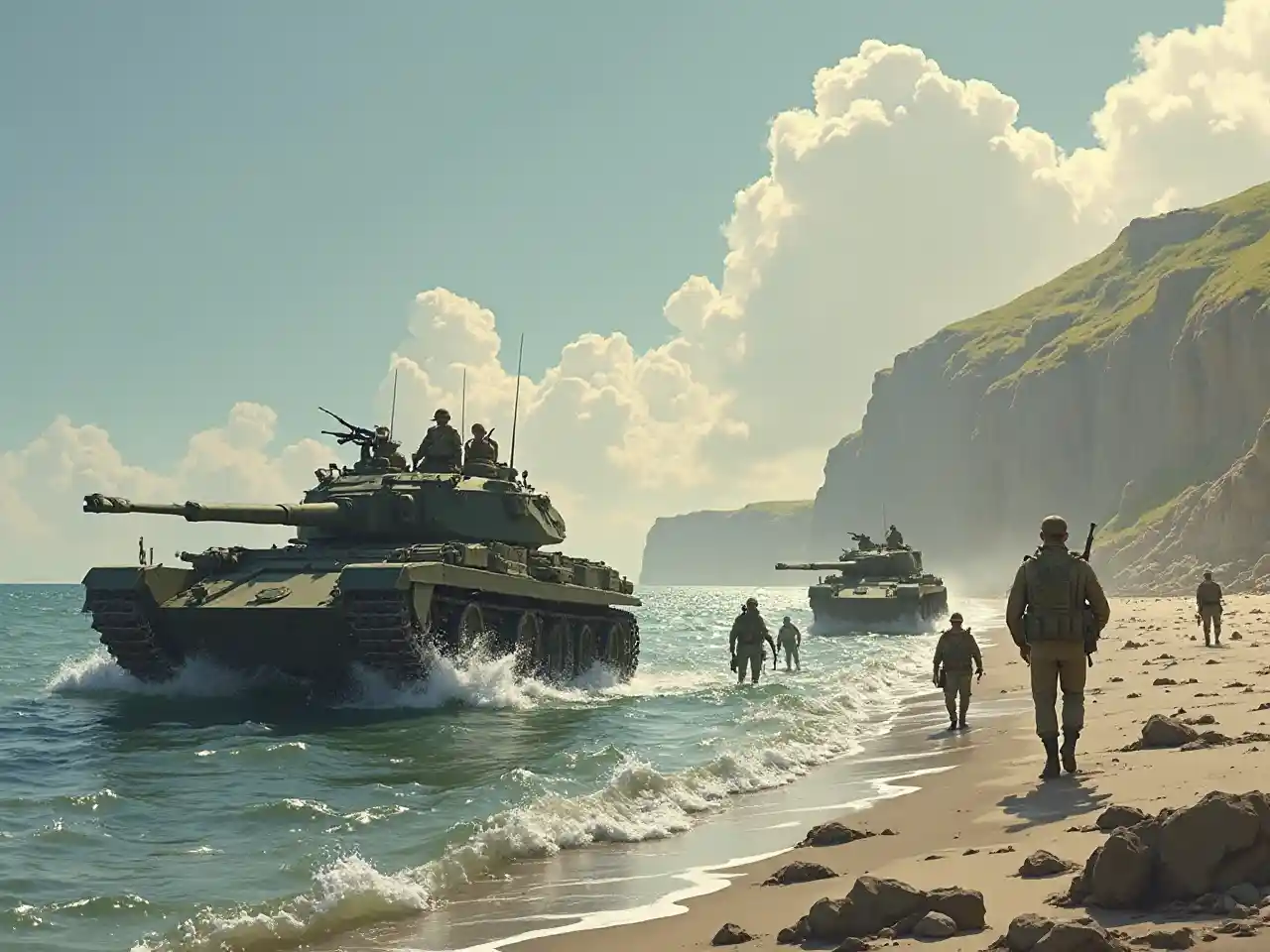 The Historic D-Day Landings at Normandy in 1944