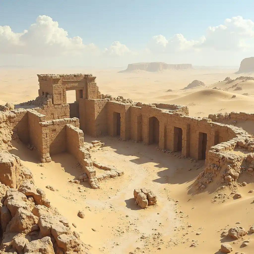 Exploring the Ancient Ruins of Mesopotamian Temples Buried in Sand