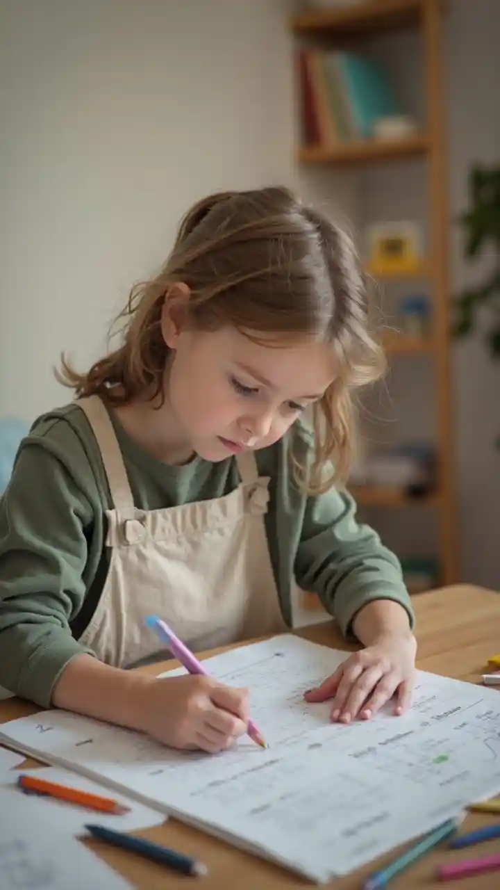 A Creative Girl Planning Her Future in the House