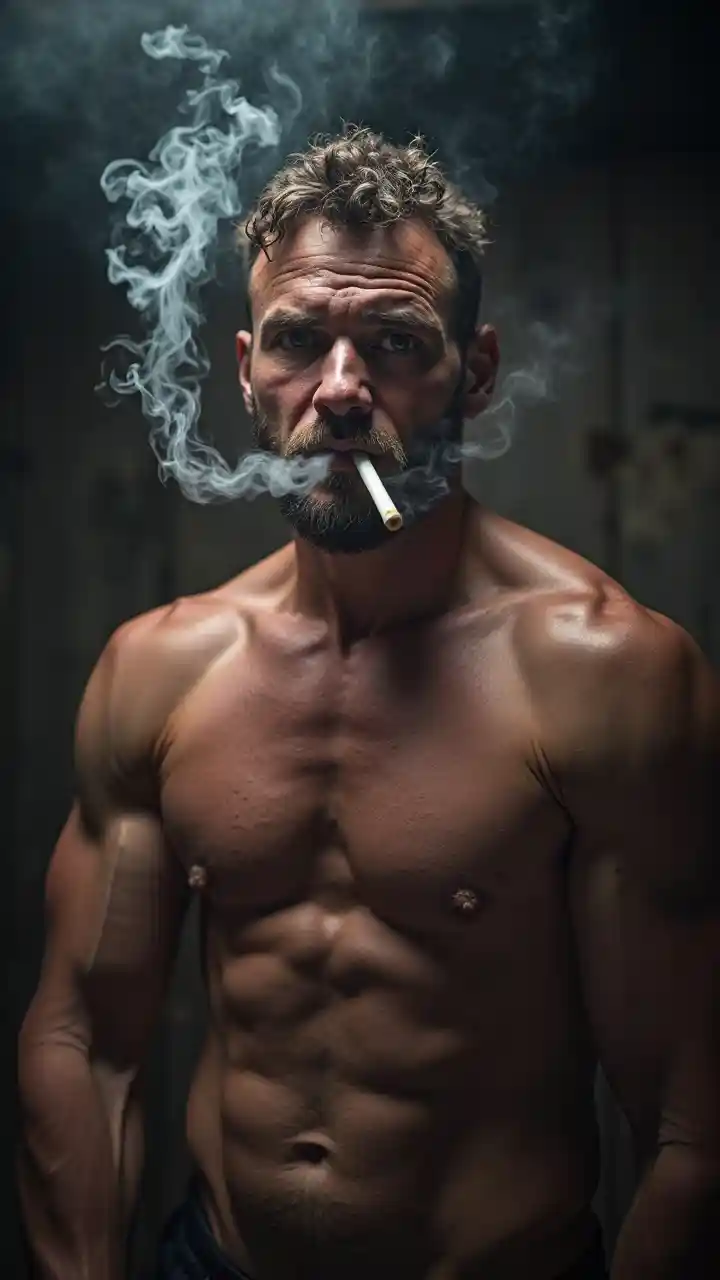 The Struggles of a Stressed Bodybuilder Who Smokes