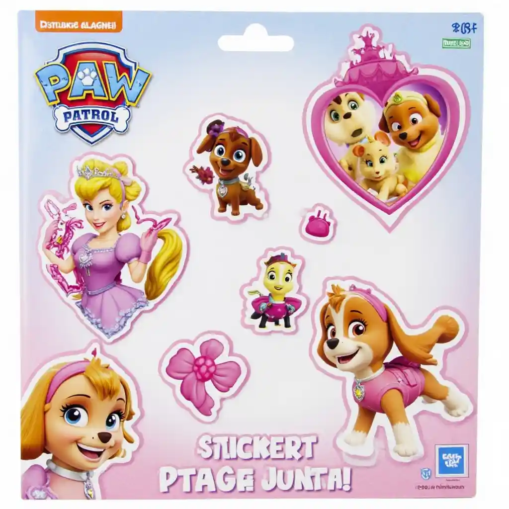 Adventures with Paw Patrol and Disney Princess 3D Stickers