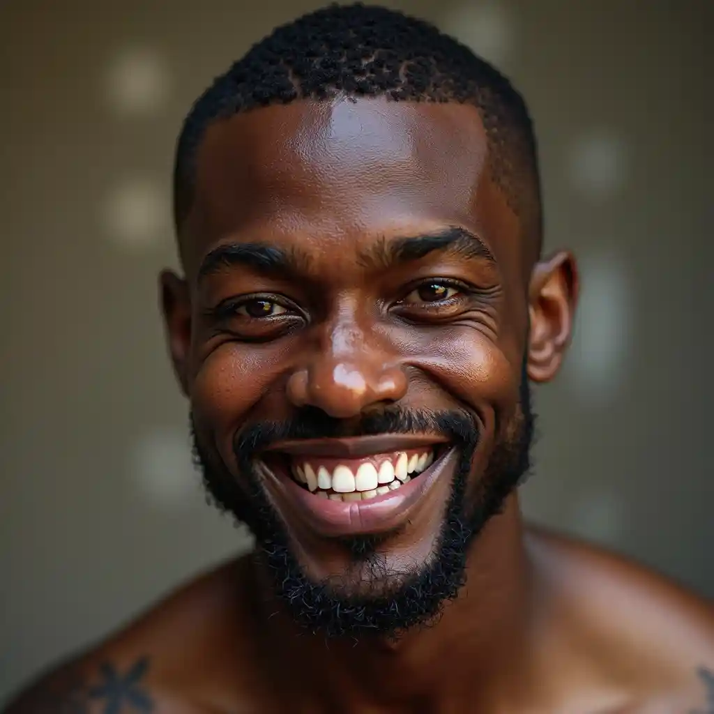 The Charismatic Afro-Cuban Male with Striking Features