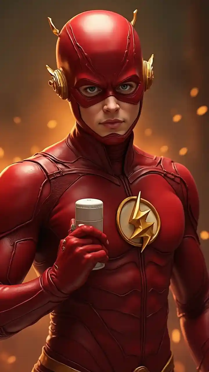 Reverse Flash Captured with a Bottle of Tomato Sauce