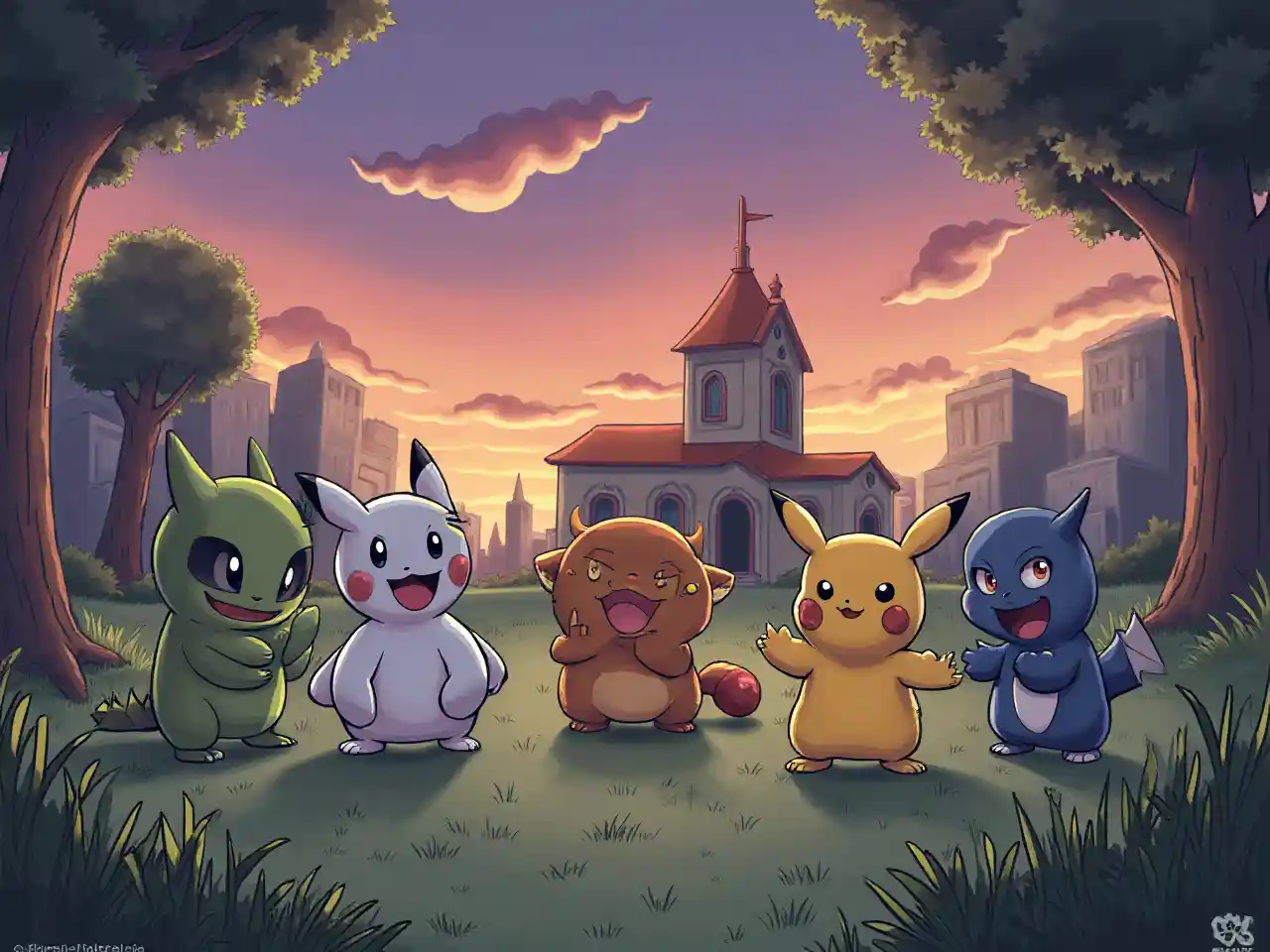 Exploring the Enigmatic World of Pokemon in a Graveyard