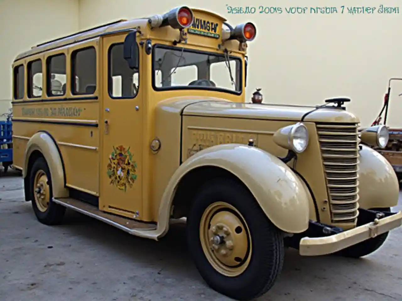 Introducing the New Tucker Sedan School Bus with Three Headlights