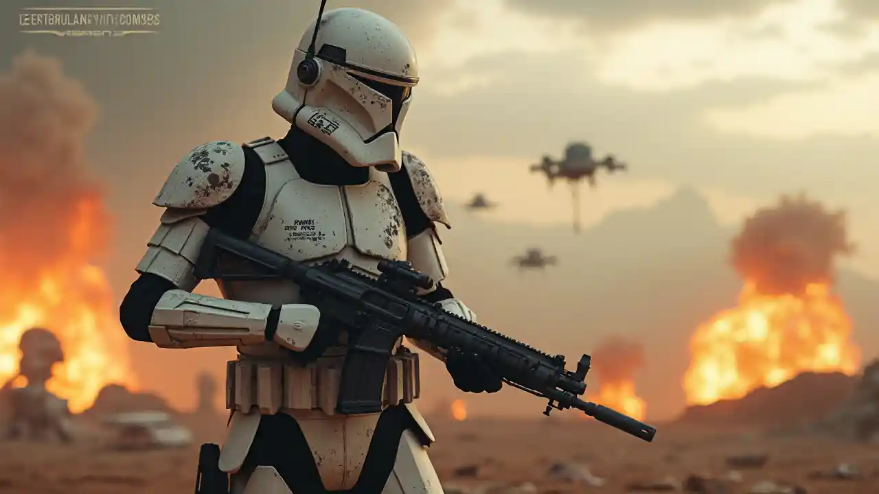 The Resilience Of A Clone Trooper In War Torn Chaos