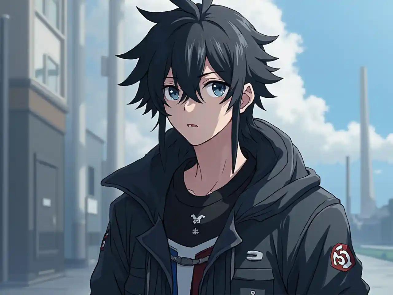 Mysterious Anime Human Orca Hybrid Character Design