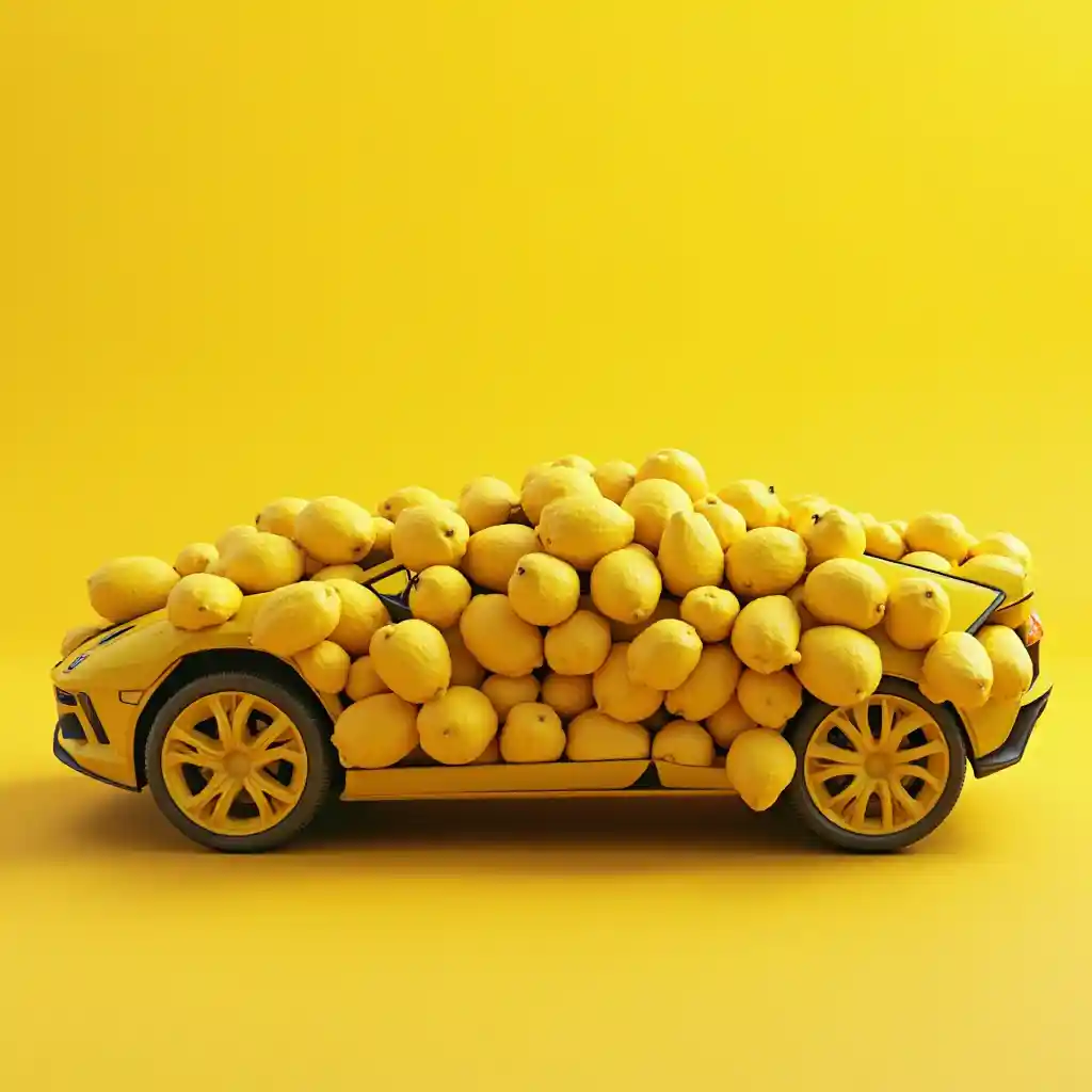 A Vibrant Yellow Lamborghini Surrounded by Lemons