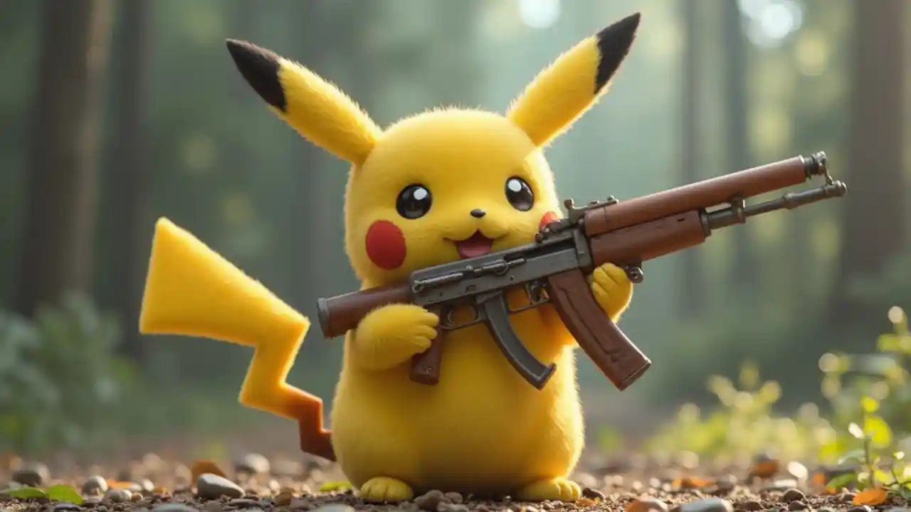 Pikachu Armed with an AK-47: A Unique Fantasy