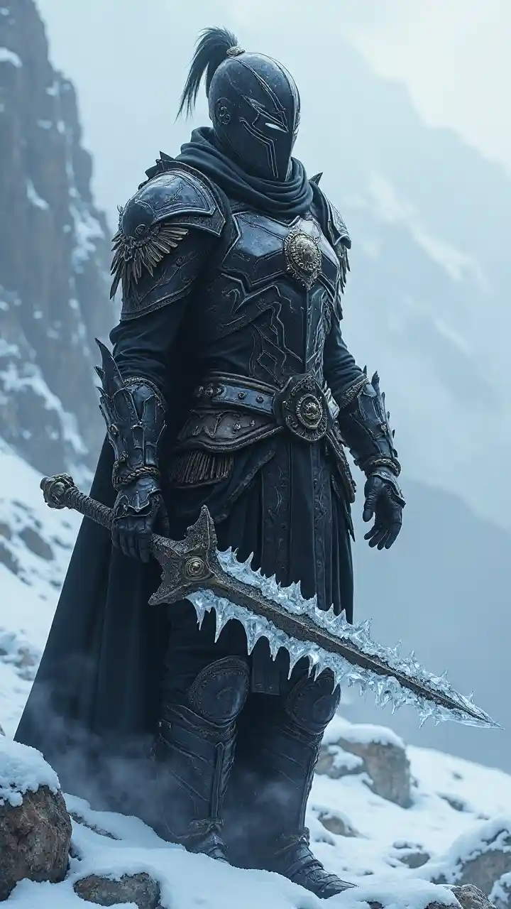 The Dark Fantasy Warrior of Ice and Shadows