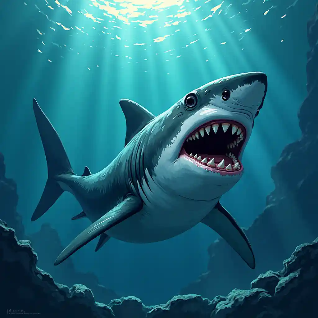 The Fearless Shark: A Dynamic Ocean Adventure