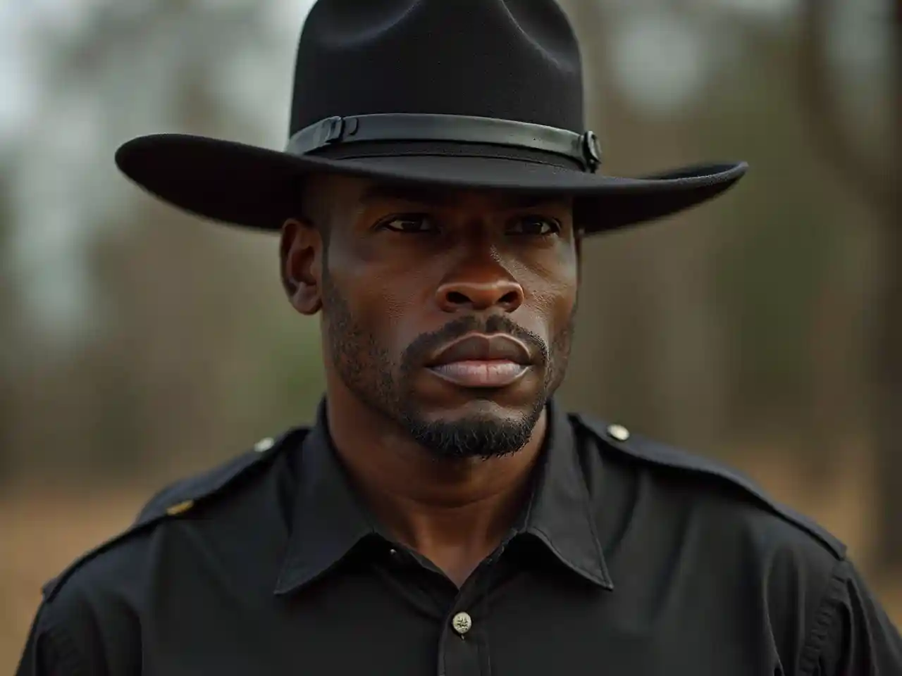 A Striking Portrait of a Handsome Black Sheriff