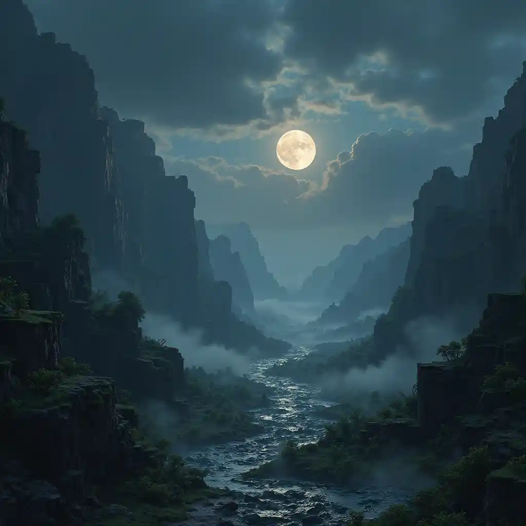 Exploring the Eerie Landscape of a Minecraft Dimension