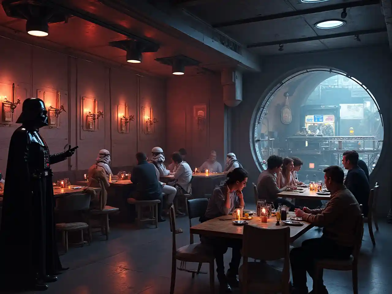 Experimenta el Death Star Cafe con personajes icónicos de Star Wars