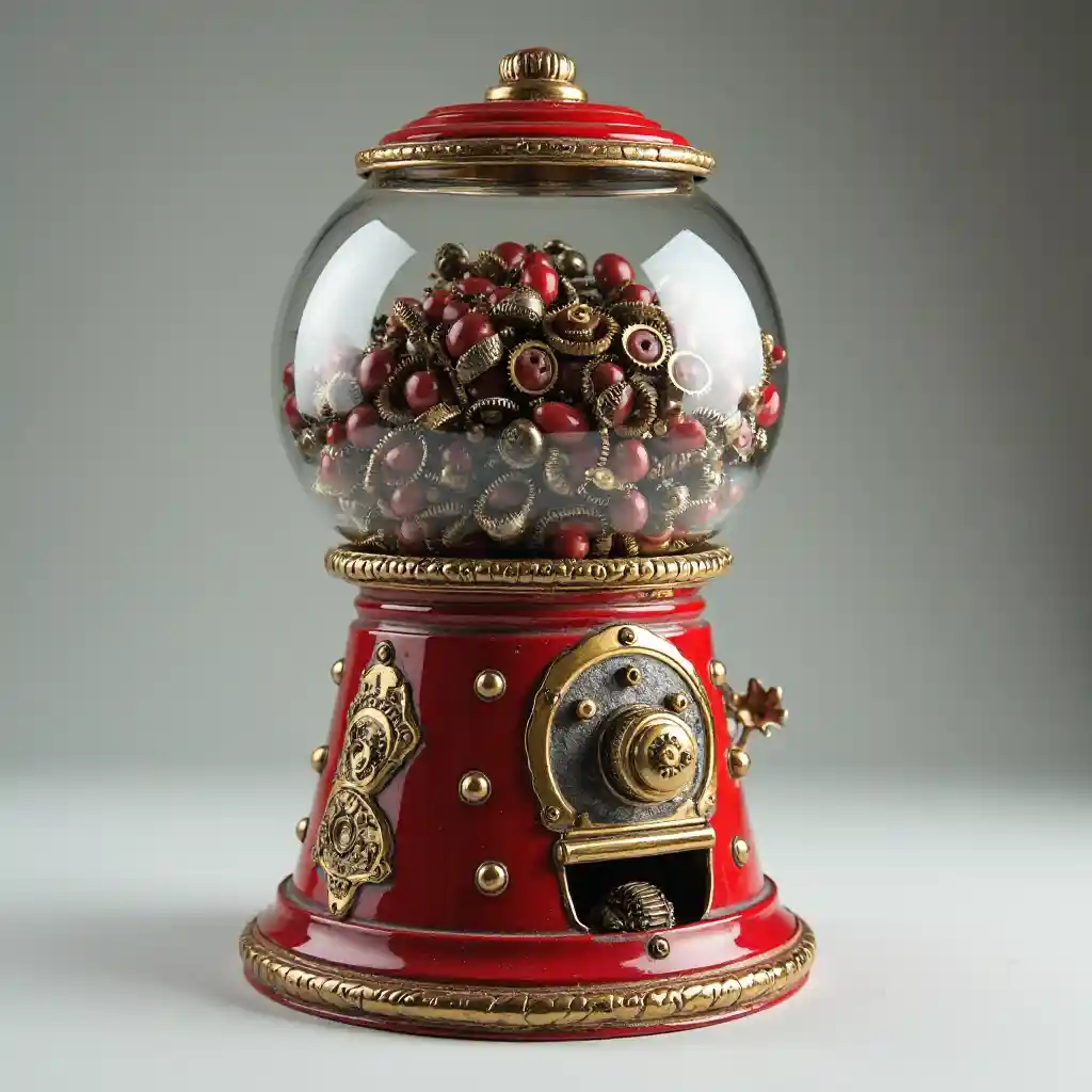 Innovative Gumball Machine Designed Using Gears