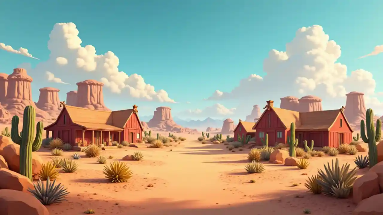 Exploring the Pixar Style of Country Music in a Desert Landscape