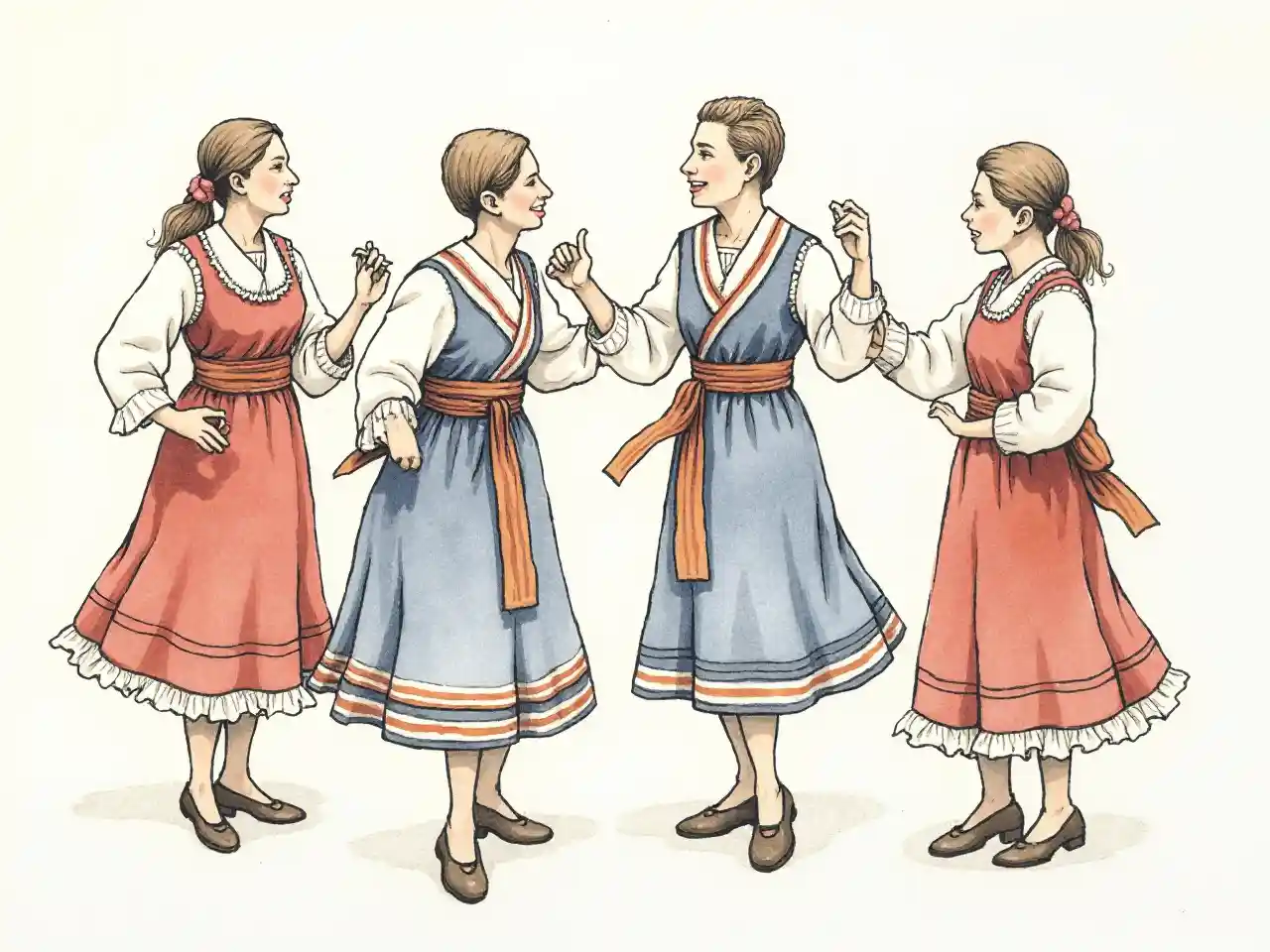 Traditions of Serbian Kolo Dance in Folk Costumes