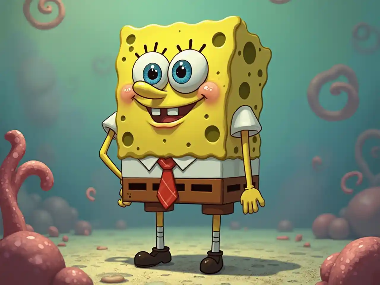 A Character Inspired by 1977 Resembles Spongebob Squarepants