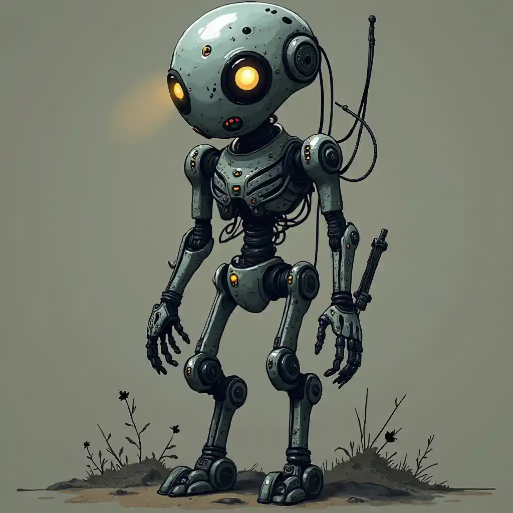 Embracing the Unique Aesthetics of a Goth Robot
