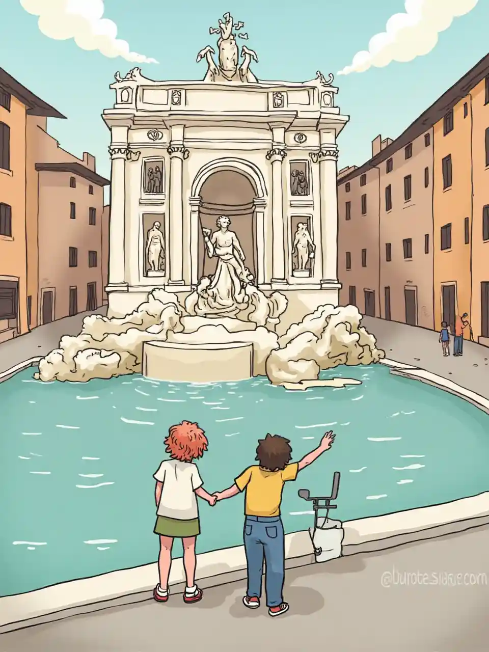 Exploring the Trevi Fountain with Kids in Rome