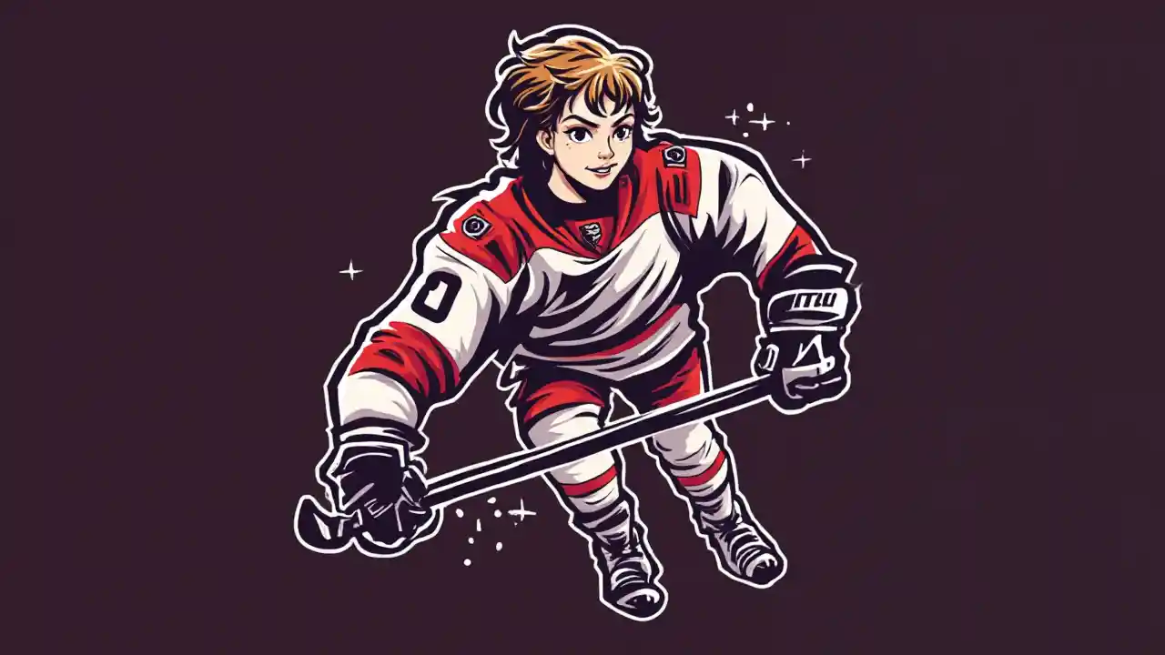 Creative Girl Symbol Logo for Ice Hockey Jerseys