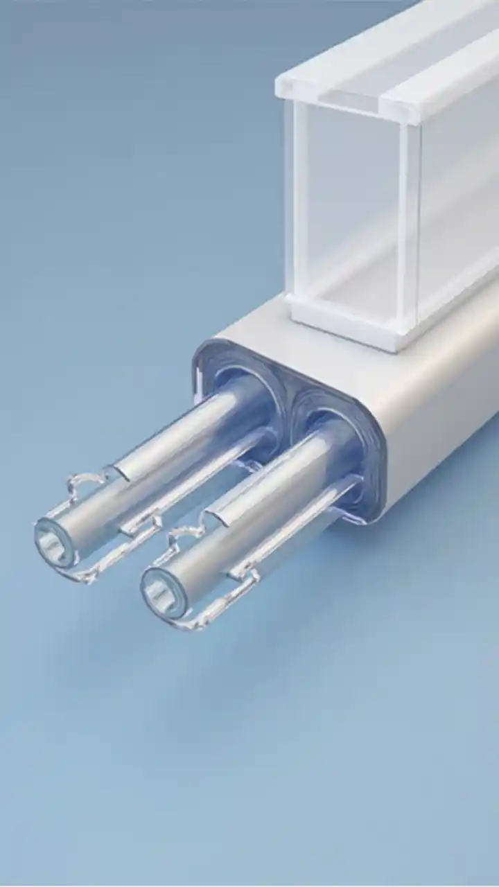 3D Illustration of Interconnected Waveguide Structures