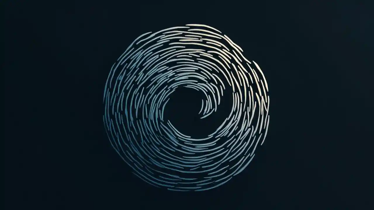 Stylish and Modern Circular Dark Water Logo Design