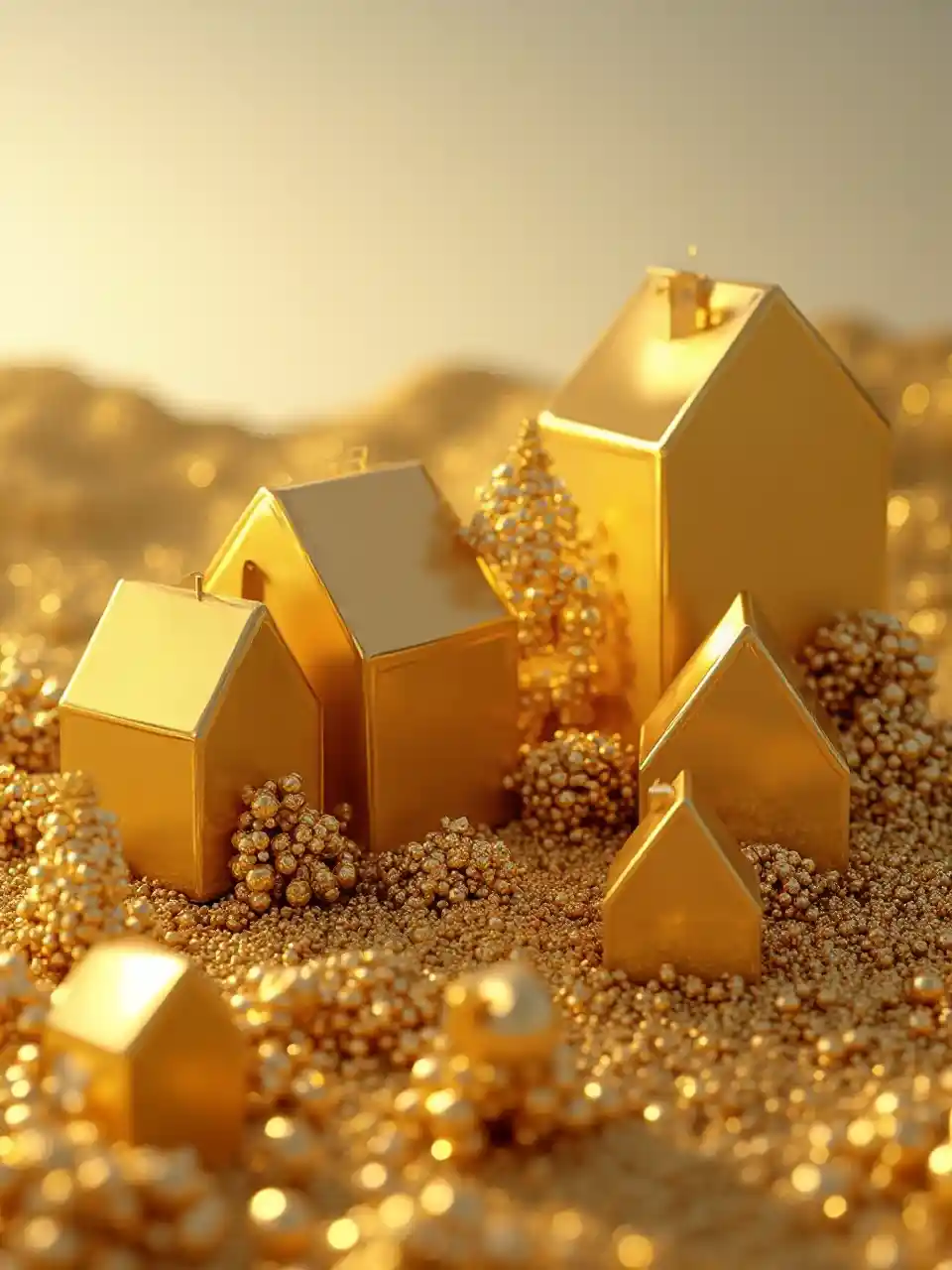 Exploring Hyper Realistic Solid Gold Houses in Stunning 4K Quality