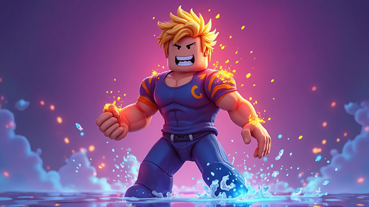 Designing a Unique Roblox Character: Fire and Water Fusion