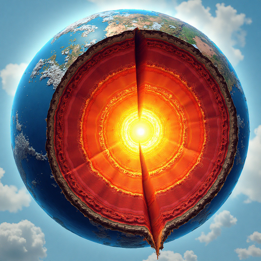 A Comprehensive Visual Guide to Earth's Inner Layers and Structures